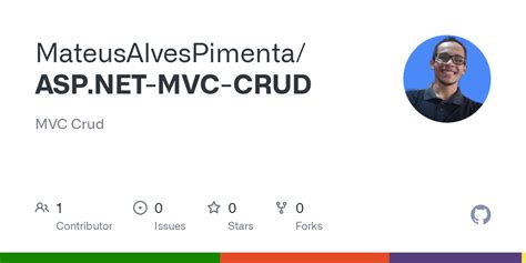 Github Mateusalvespimentaaspnet Mvc Crud Mvc Crud