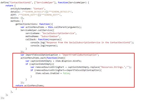 How To Disable Section Actions Community Creatio