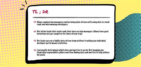 how to run a data driven dev team without being a performance tyrant