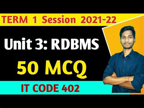 Unit Relational Database Management System Rdbms Class Off