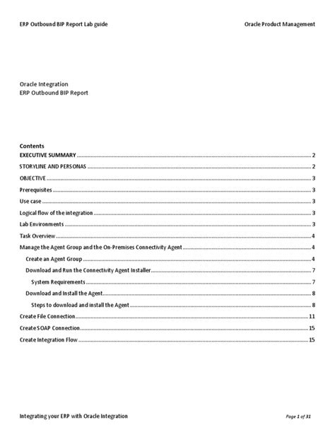 04 Oracle Integration Erp Outbound Bip Report Pdf Pdf Enterprise Resource Planning Cloud