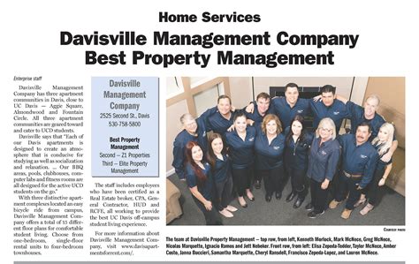 Davisville Management Company Captures 2019 Readers Choice Award