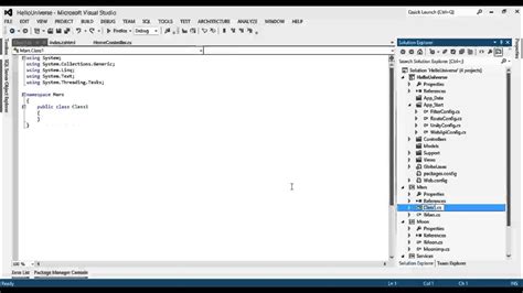 hello universe mvc4 dependency injection with unity 3 xml youtube