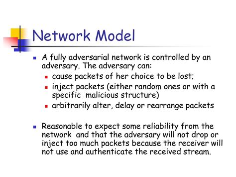 Ppt Multicast Authentication In Fully Adversarial Networks Powerpoint