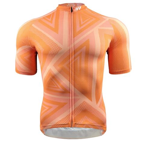Mens Orange Cycling Jersey 2024 Dynamic Wear By Wulibike