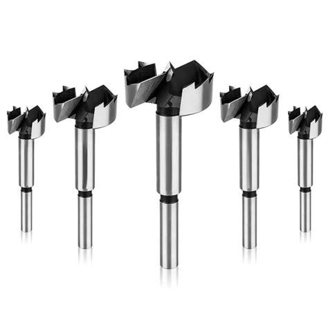 Forstner Bit Set 5 Pcs Forstner Bits Wood Drilling Smooth Flat