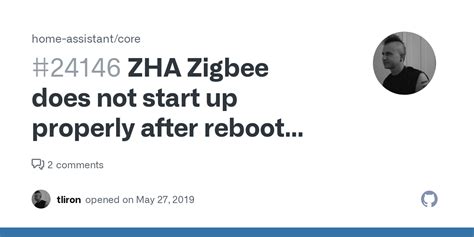 Zha Zigbee Does Not Start Up Properly After Reboot With Systemd · Issue 24146 · Home Assistant