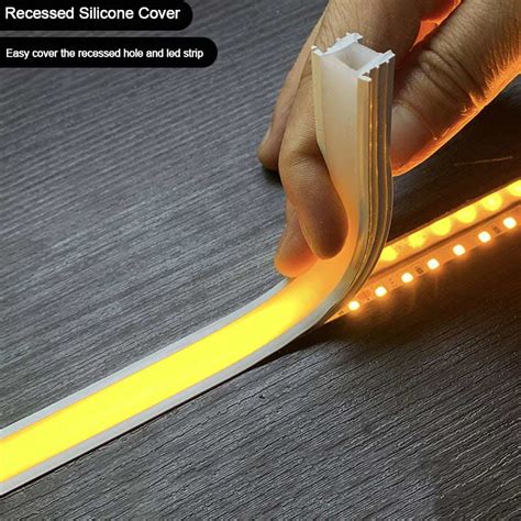 New Recessed Led Strip Silicone Cover Mm Ledluminous