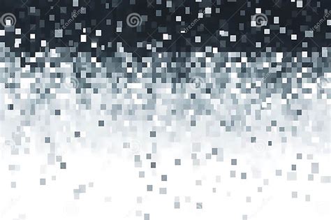 Abstract Grayscale Pixelated Background With Gradient Effect Stock Illustration Illustration