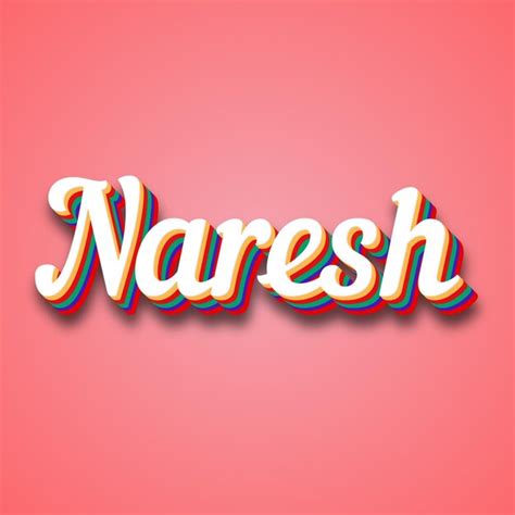 Premium Photo Naresh Text Effect Photo Image Cool
