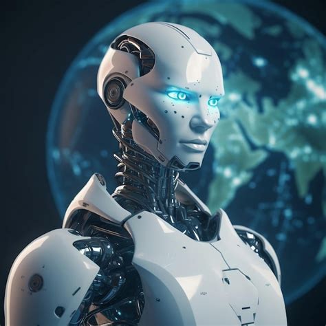 Premium Ai Image Ai Humanoid Robot Artificial Intelligence Or Machine