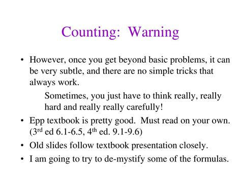 Ppt Cpsc Data Structures Lecture Counting Powerpoint
