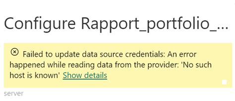 Impossible To Refresh Data After Publishing The Re Microsoft Fabric Community