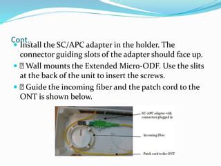 Optical Network Unit ONU PPTX