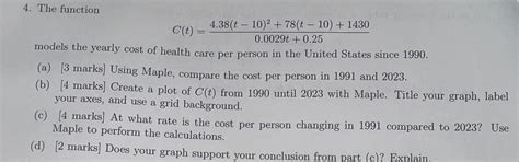 Solved The Function Chegg