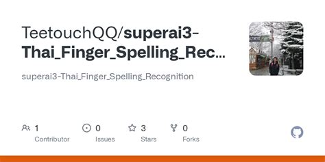 Github Teetouchqq Superai3 Thai Finger Spelling Recognition Superai3 Thai Finger Spelling