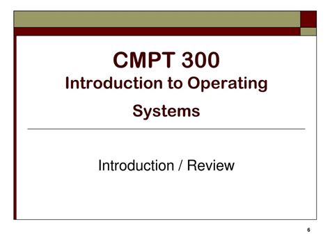 Ppt Cmpt 300 Introduction To Operating Systems Powerpoint