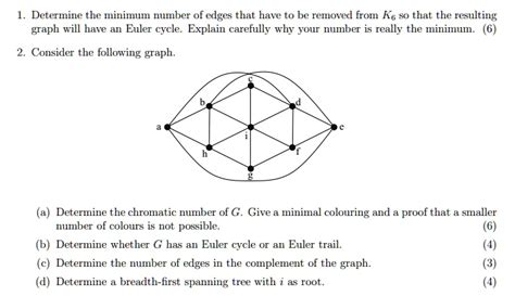 Solveddetermine The Minimum Number Of Edges That Have To Be Removed