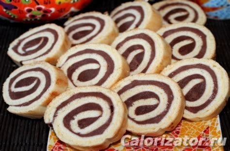 Рулет бисквитный - калорийность, состав, описание - Calorizator.ru