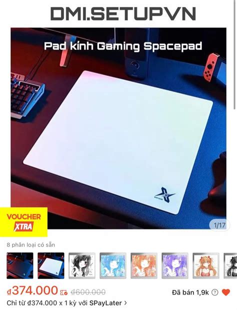 Dmisetupvn Pad Kính Gaming Spacepad Glass Di Mượt Mà Facebook