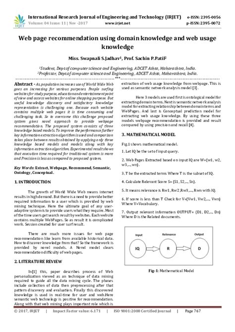 Pdf Web Page Recommendation Using Domain Knowledge And Web Usage Knowledge