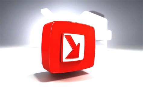 Логотип Youtube и логотип социальных сетей Премиум Ai сгенерированный Psd