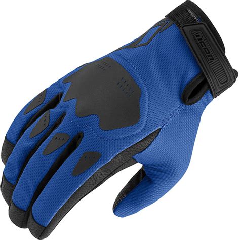 Icon Hooligan Ce Gloves Blue Black Free Uk Delivery