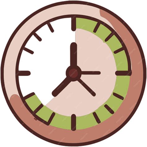 Premium Vector Clock Showing Elapsed Time Icon Colored Outline