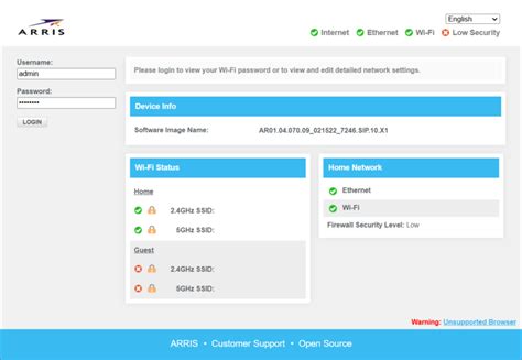 Switching On Off WiFi On The Modem Arris TG3442 And TG4441B Help Centre Melita Malta