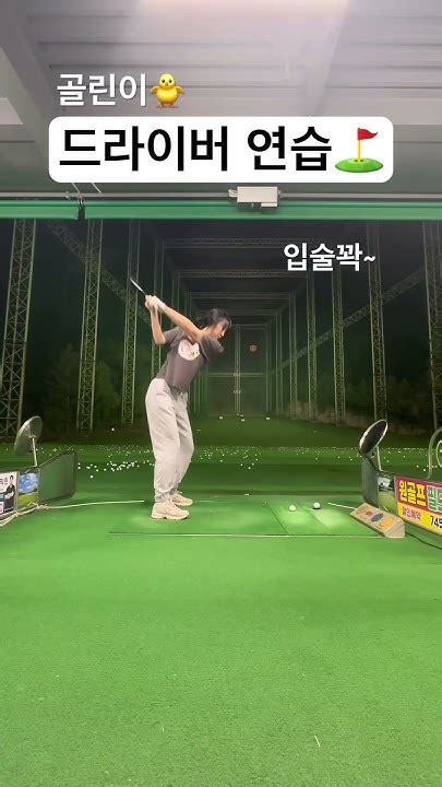 드라이버연습 ⛳️ 골프 Golfswing 골프스윙 Golf 골프레슨 골린이 백돌이 골린이성장일기 드라이버스윙 드라이버비거리 Reels Shorts
