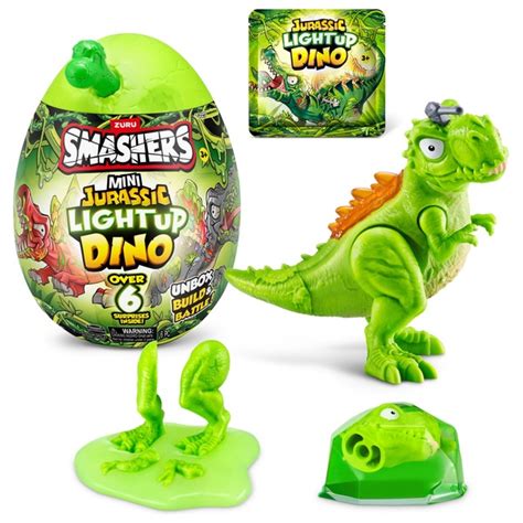 Smashers Mini Jurassic Light Up Dino Egg by ZURU | Smyths Toys UK