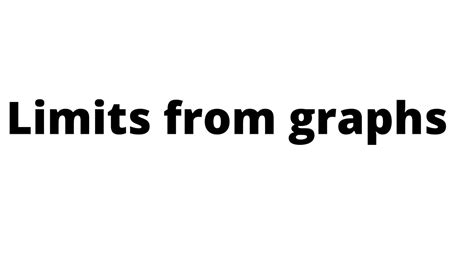 Limits From Graphs Youtube