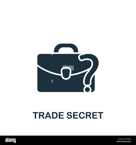 Trade Secret Icon Monochrome Simple Sign From Intellectual Property Collection Trade Secret