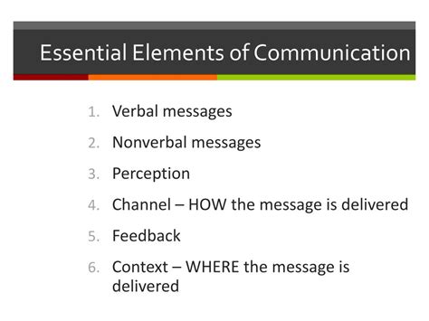 7 Key Elements Of Communication Dngilit