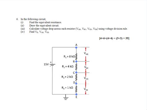 Solved In The Following Circuit Find The Equivalent Chegg