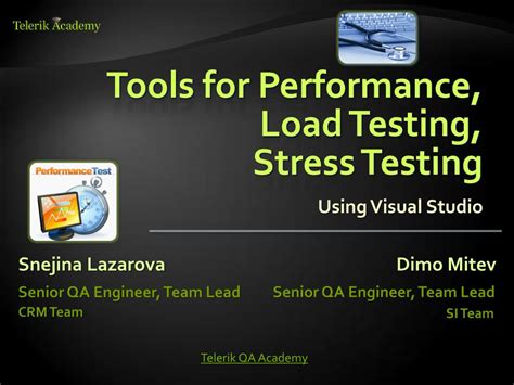 Ppt Tools For Performance Load Testing Stress Testing Using Visual