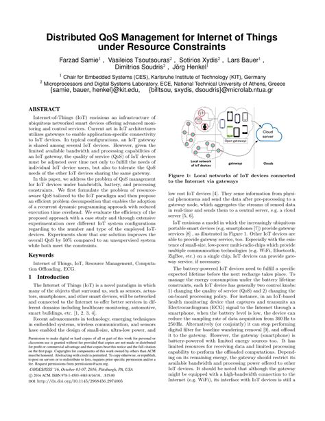 pdf distributed qos management for internet of things under resource