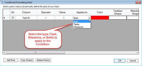 Adding Conditional Formatting Rules Onepager Express Onepager