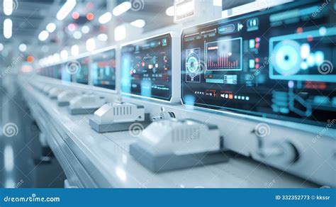 Automated Distribution Warehouse Box Product Assembly Line With Robot Arm Holding Cardboard