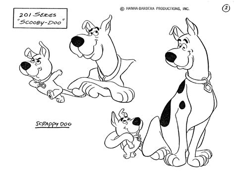 Scooby Doo And Scrappy Model Sheet Shaggy And Scooby Character