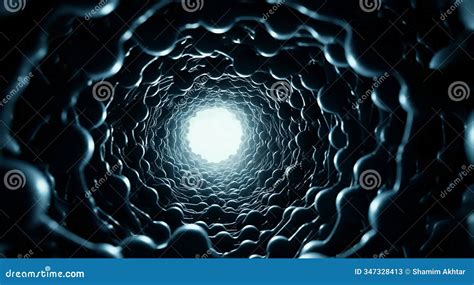 History Of Futuristic Molecular Structures Stock Illustration Illustration Of Background