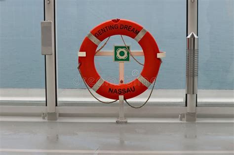Close Up Of Life Buoyancy On Cruise Ship Editorial Photography Image Of Sailing Summer 321307762