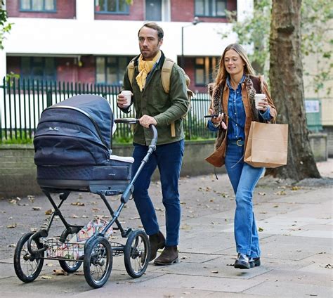 James Middletons Wife Alizee Thevenet Glows In Double Denim Days After