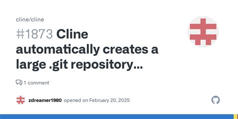 Cline Automatically Creates A Large Git Repository 262gb In Objects