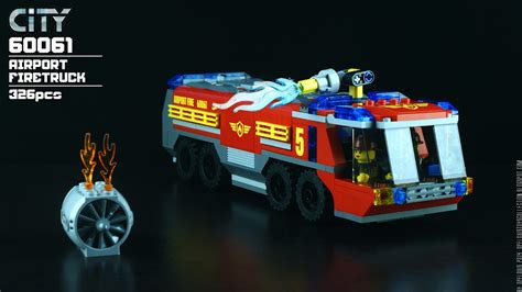 Opelouiss Toys Collection Lego City 60061 Airport Firetruck