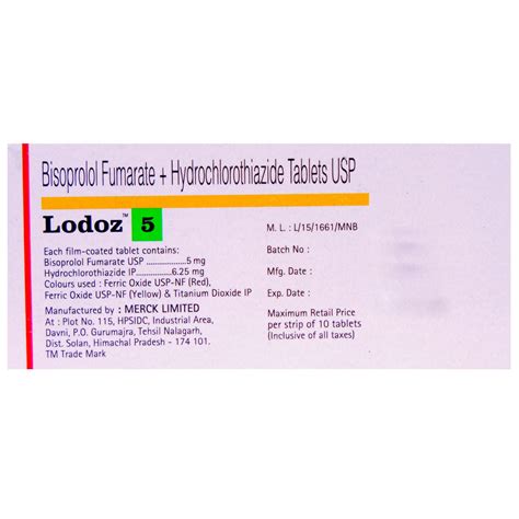 Lodoz 5 Tablet Uses Side Effects Price Apollo Pharmacy