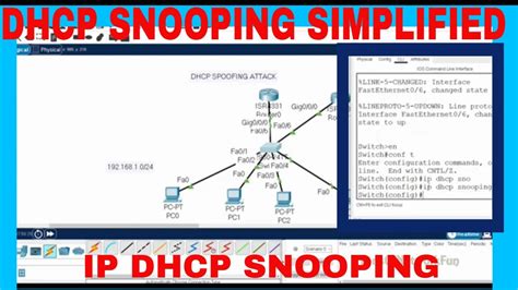 Dhcp Spoofing Attack Explained Packet Tracer I Ip Dhcp Snooping I Tons Of Network Fun Youtube