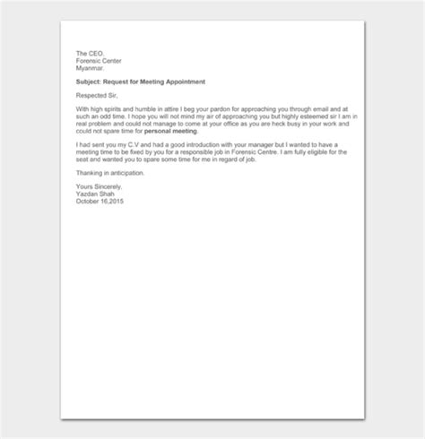 Request Letter Format With 24 Sample Letters Doc Formats
