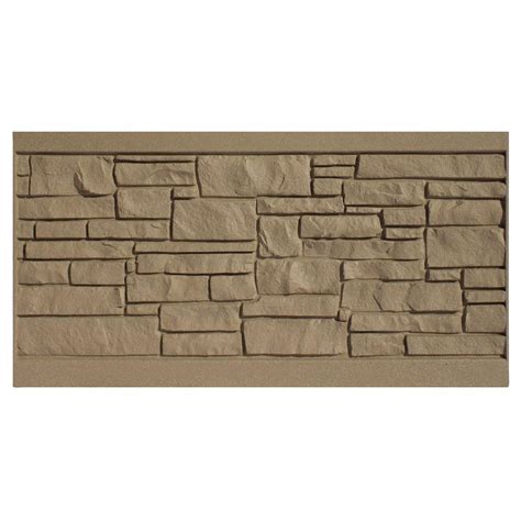 Simtek 3 Ft H X 6 Ft W Ecostone Brown Composite Fence Panel Fp36x72ebrn The Home Depot