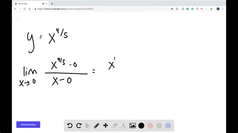 SOLVED In Exercises 11 16 The Function Fails To Be Differentiable At X